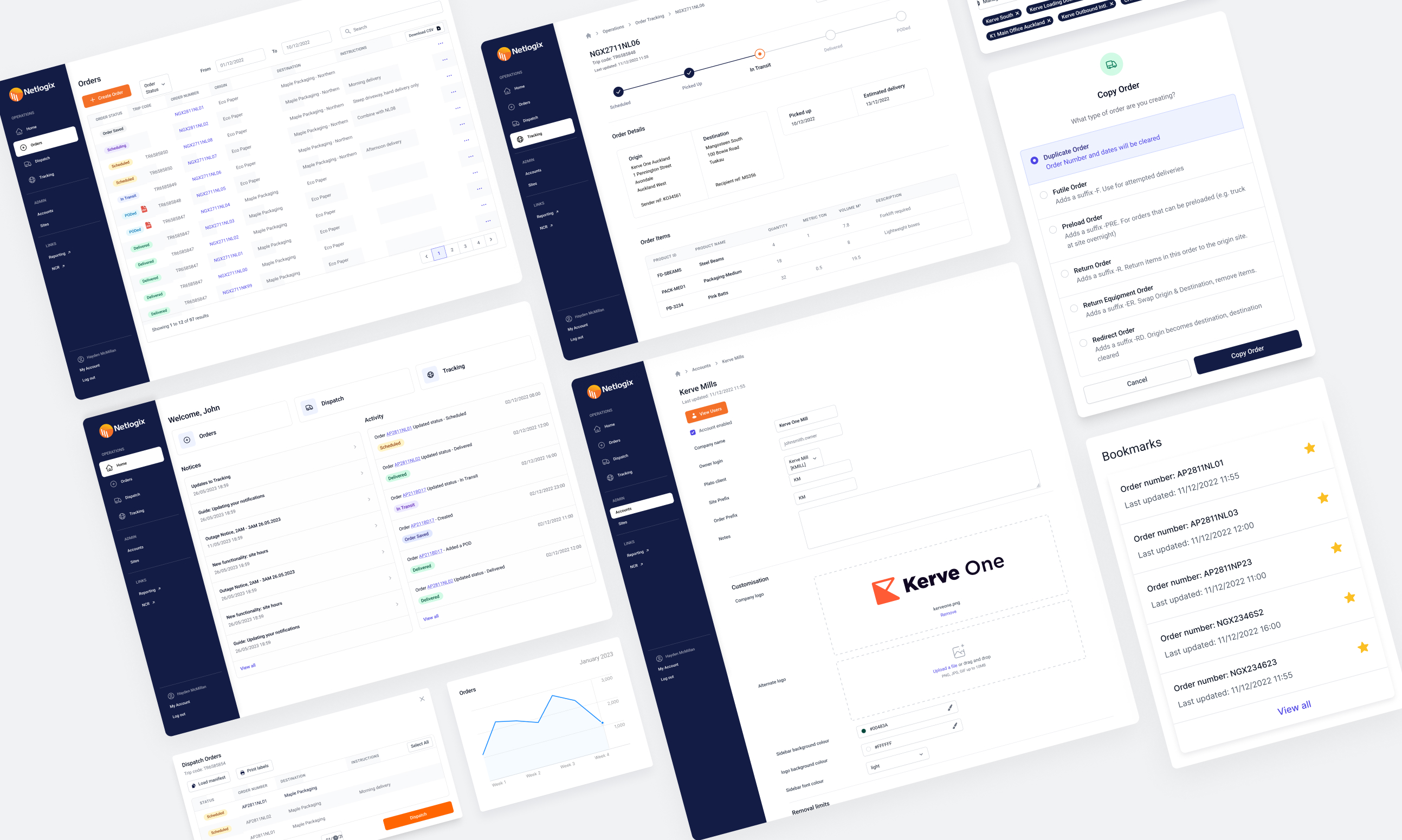 Netlogix Shipper Portal · Bryn Taylor · UI/UX exploration Responsive design